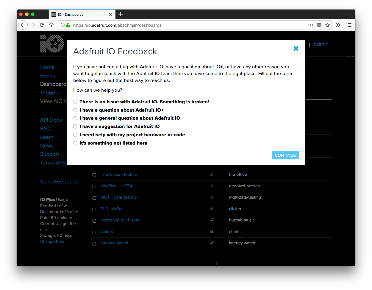 IO New Features Feedback Forms And Public Pages